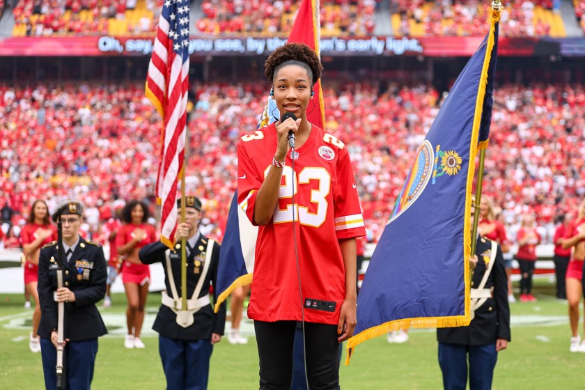 Daysia Reneau Sings National Anthem at Arrowhead Stadium 2023 – KC Concerts